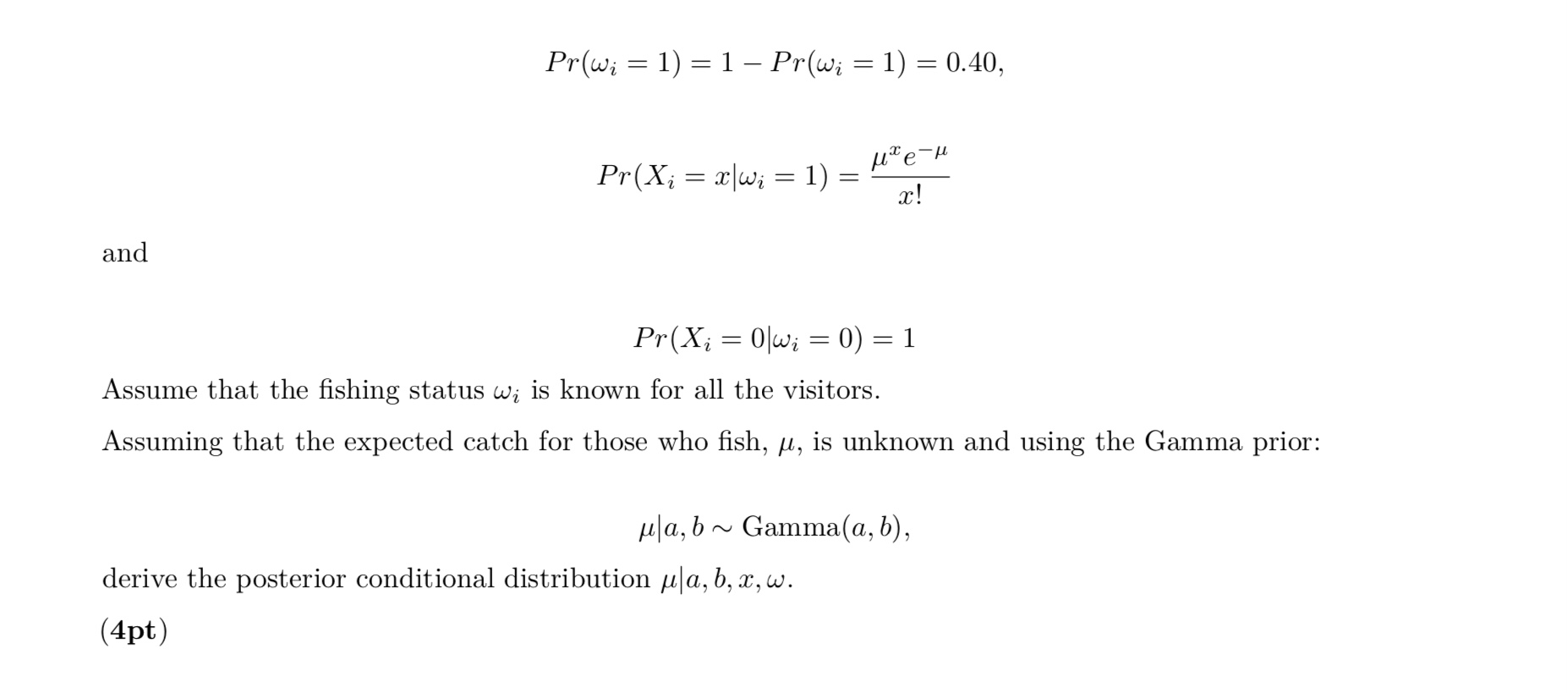 Solved Problem 2. Trout Fishing. a. Of people who come to | Chegg.com