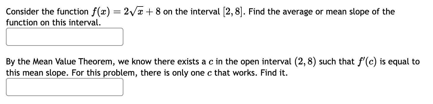 Solved Consider the function f(x)=2x2+8 ﻿on the interval | Chegg.com