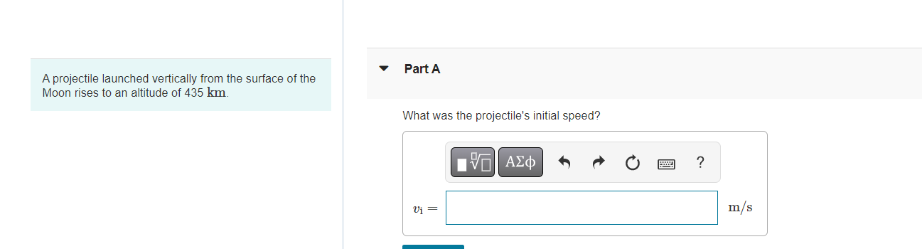 Solved A projectile launched vertically from the surface of | Chegg.com