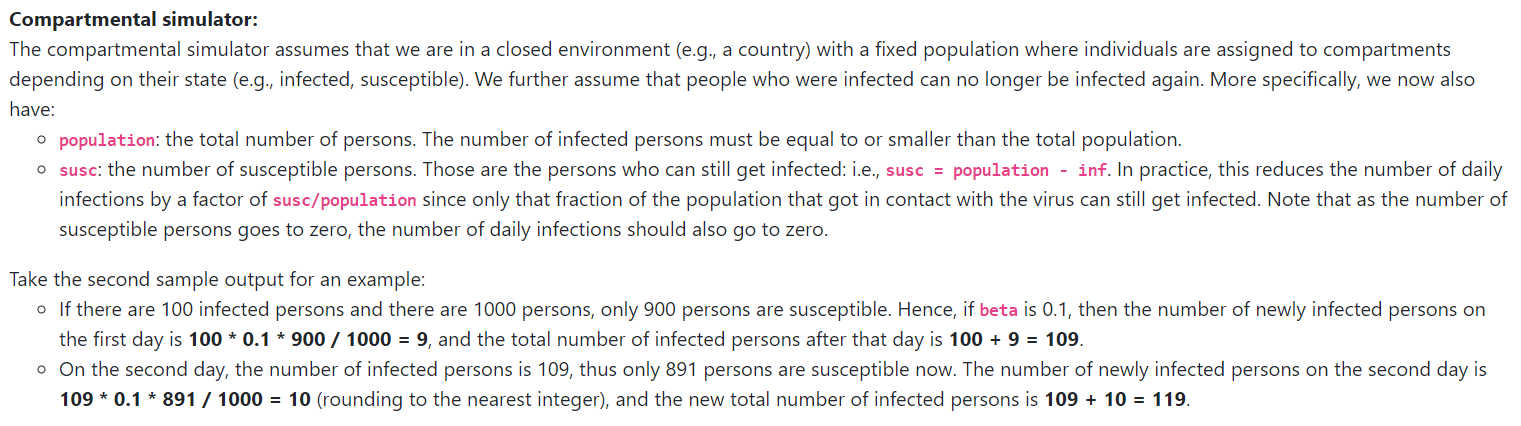 Solved Compartmental simulator: The compartmental simulator | Chegg.com