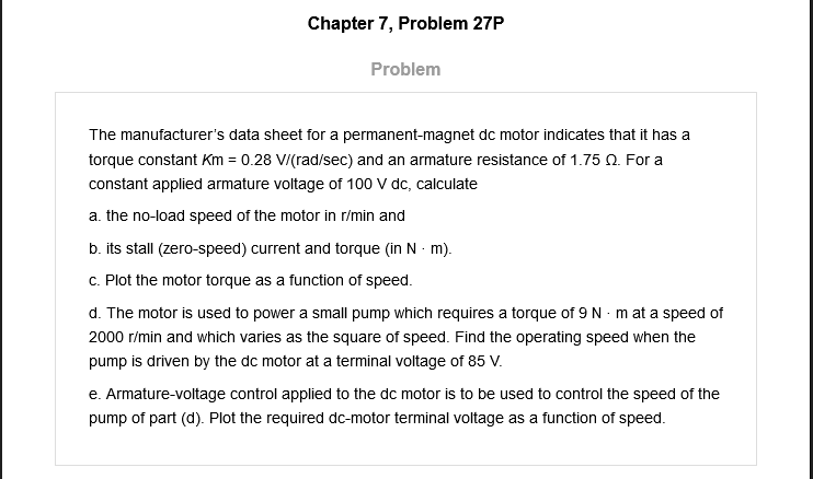 Solved Fitzgerald And Kingsley Electric Machinery 7th | Chegg.com