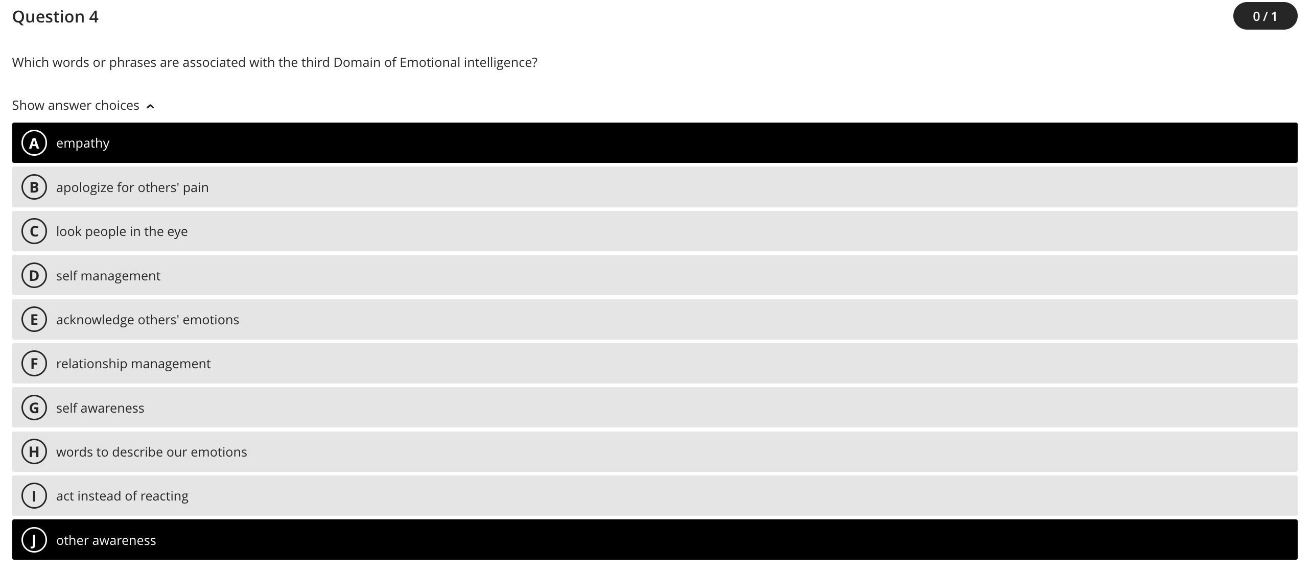 Solved Question 4Which words or phrases are associated with | Chegg.com