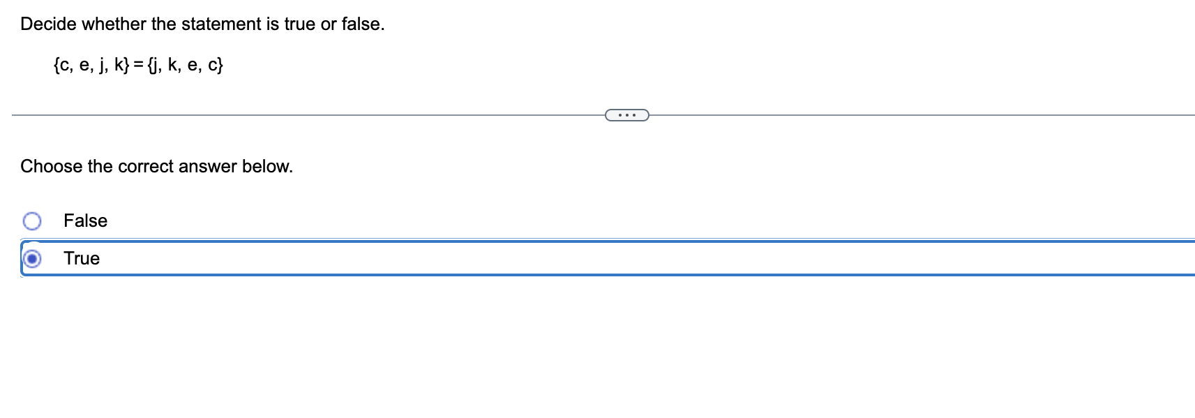 Solved Decide whether the statement is true or false. | Chegg.com