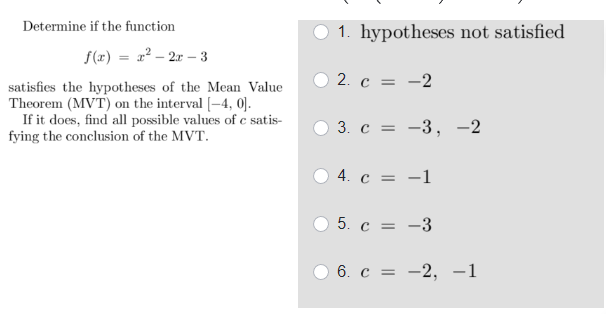 Solved Determine if the function 1. hypotheses not satisfied | Chegg.com