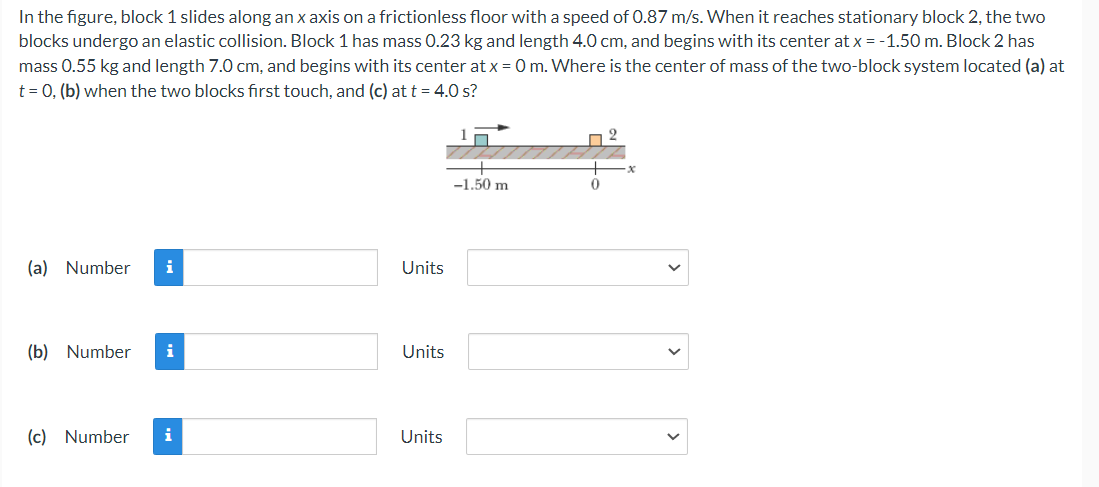 Solved In the figure, block 1 ﻿slides along an x ﻿axis on a | Chegg.com