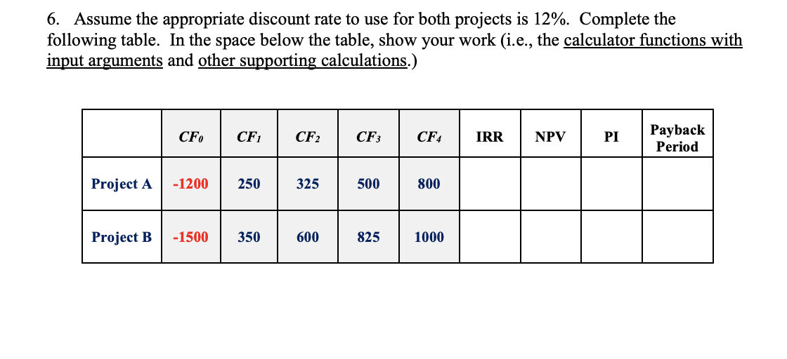Solved 6. Assume the appropriate discount rate to use for | Chegg.com