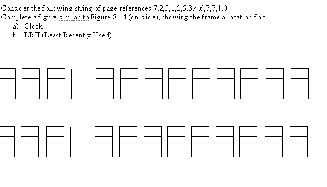 Solved Consider the following string of page references | Chegg.com