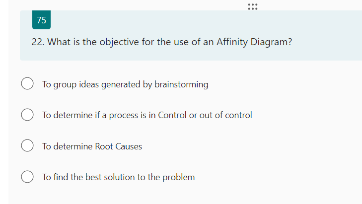 Solved What is the objective for the use of an Affinity | Chegg.com