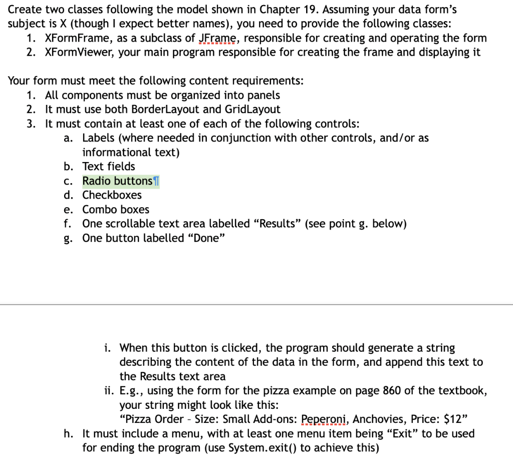 Solved ser interface: Here are the groupings trom the pizza | Chegg.com