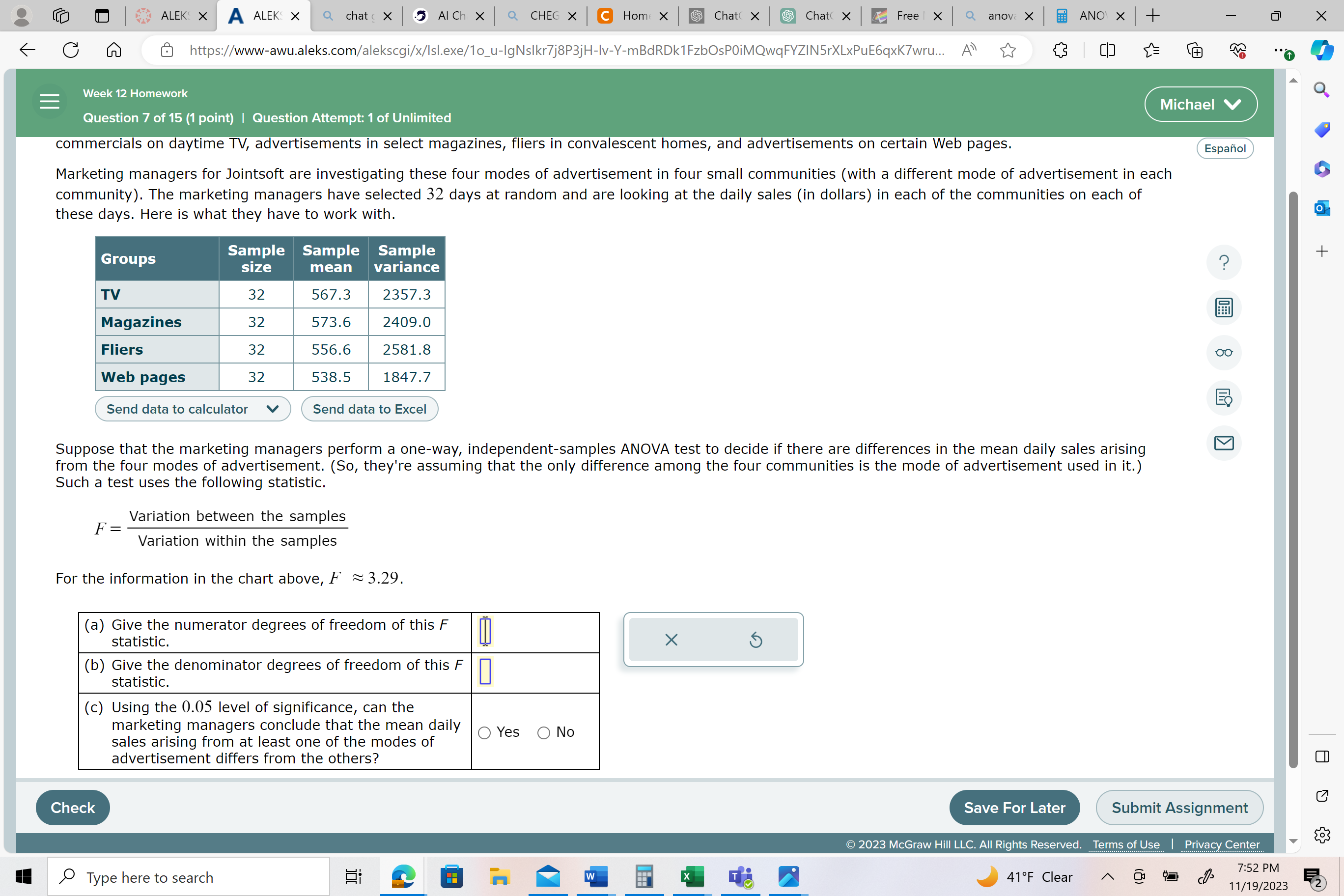 Solved commercials on daytime TV, ﻿advertisements in select | Chegg.com
