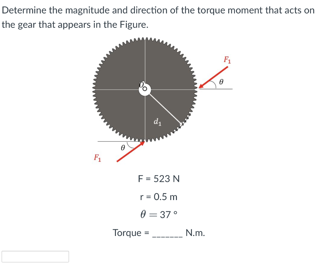 Solved Determine the magnitude and direction of the torque | Chegg.com