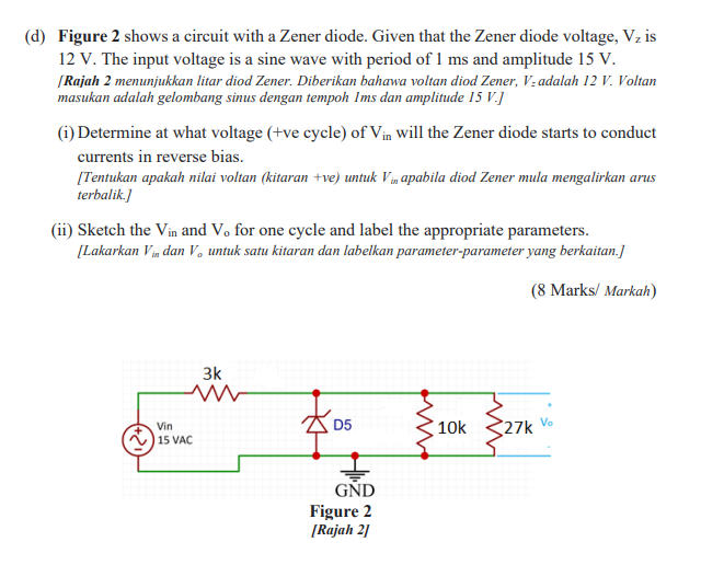 Solved Question 1 Soalan 11 (a) Explain how reverse current | Chegg.com