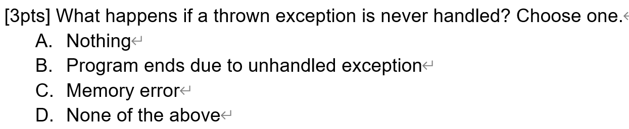 Solved [3pts] When does the type variable of a templated | Chegg.com