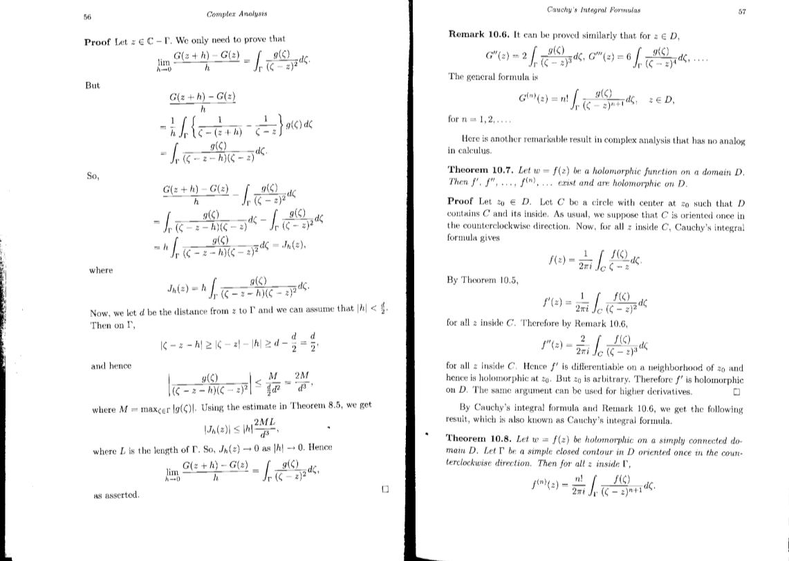 Solved Chapter 10 Cauchy's Integral Formulas We give in this | Chegg.com
