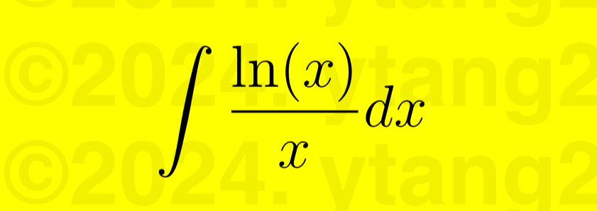 Solved ∫﻿﻿ln(x)xdx | Chegg.com