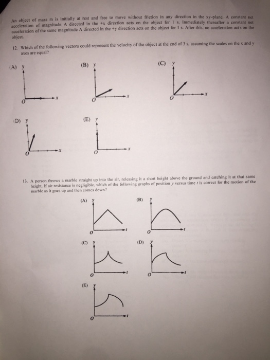 Solved and free to move without friction in any direction in | Chegg.com