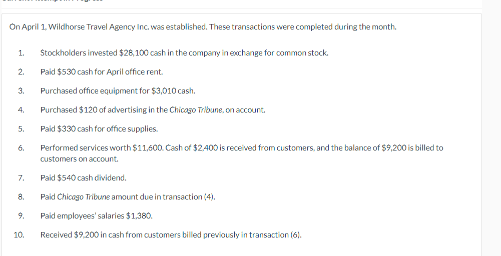 Solved Using the following tabular analysis, show the effect | Chegg.com