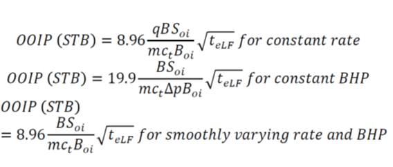 The OOIP equations that are derived (shown in the | Chegg.com