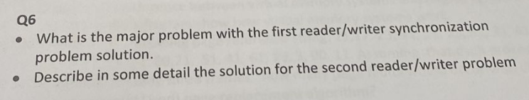 Solved Q6 -What is the major problem with the first | Chegg.com