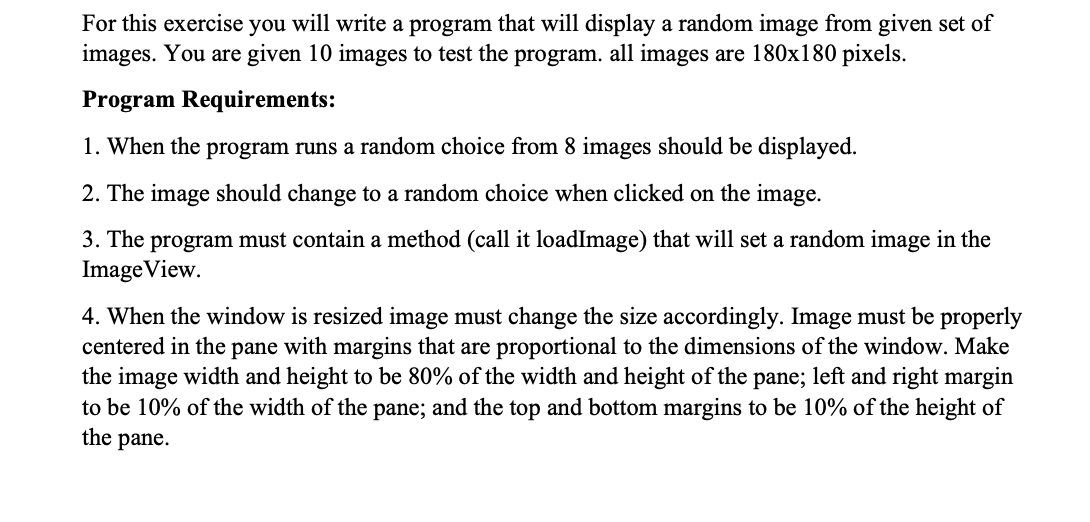 Solved Using JavaFX, solve the problem below.. (Please | Chegg.com