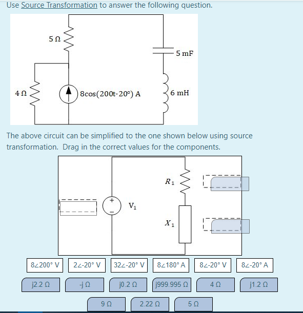 Solved Use Source Transformation to answer the following | Chegg.com
