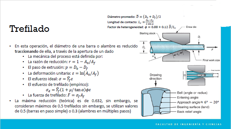 Solved Problema de trefilado.Se estira un alambre con un | Chegg.com