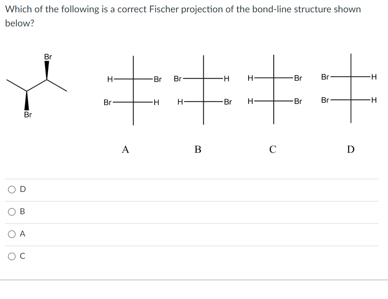 Solved Which of the following is a correct Fischer | Chegg.com