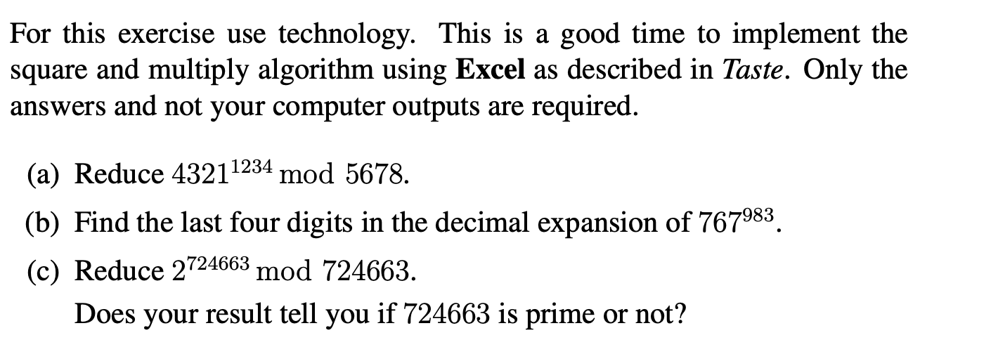 Solved For this exercise use technology. This is a good time | Chegg.com