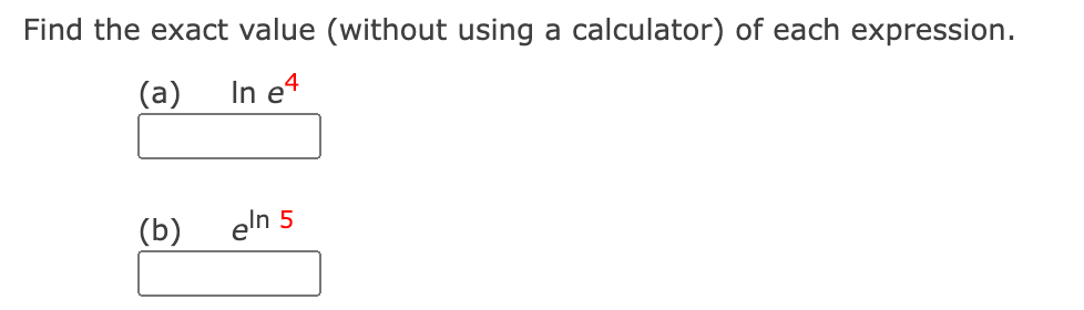 Solved Find the exact value (without using a calculator) of | Chegg.com