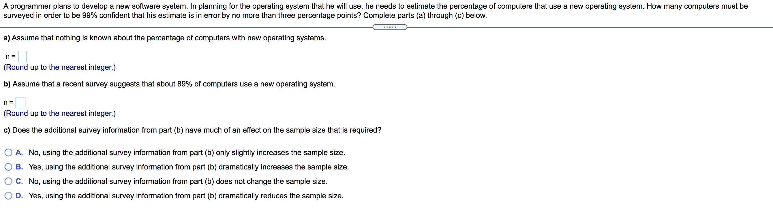 Solved A programmer plans to develop a new software system. | Chegg.com
