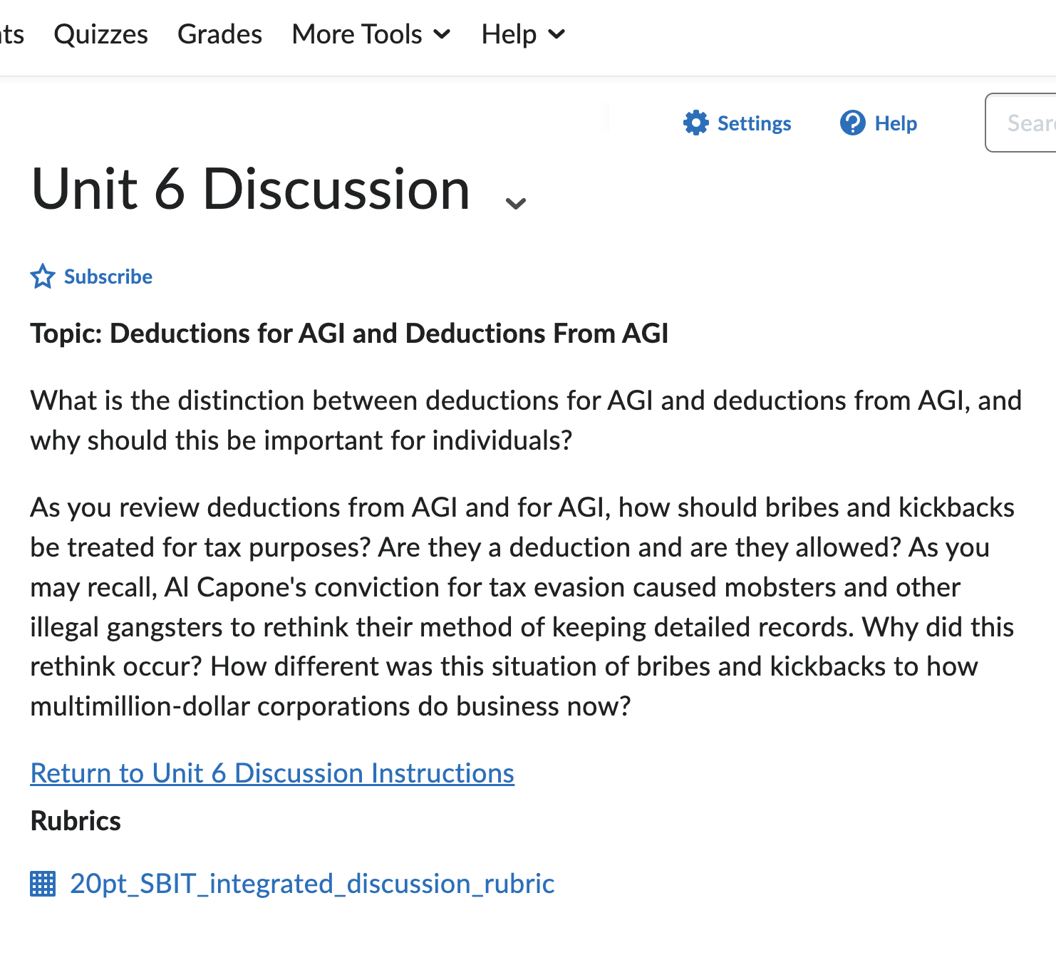 Solved Topic: Deductions for AGI and Deductions From AGI | Chegg.com