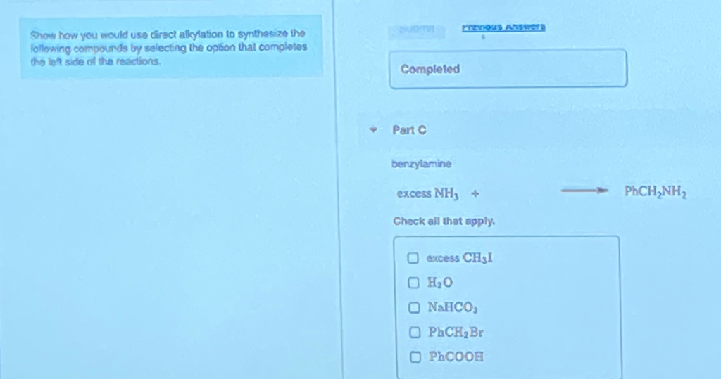 Solved show how you would use direct alkylation to | Chegg.com
