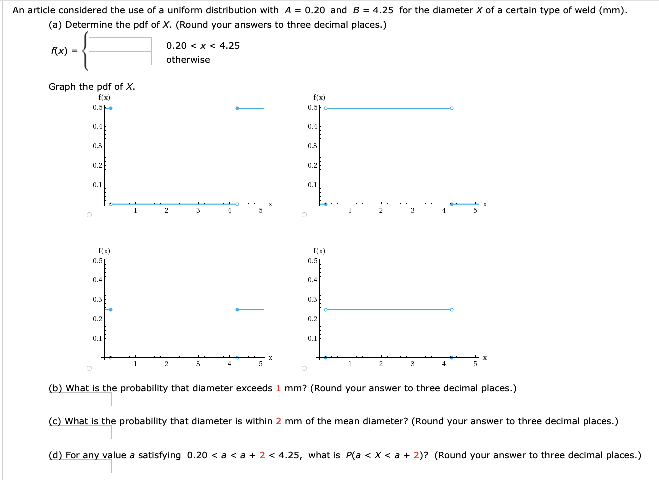 Solved An article considered the use of a uniform | Chegg.com