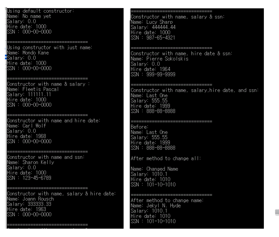 Solved There is Driver Program. Write CH08_Employee.java to | Chegg.com