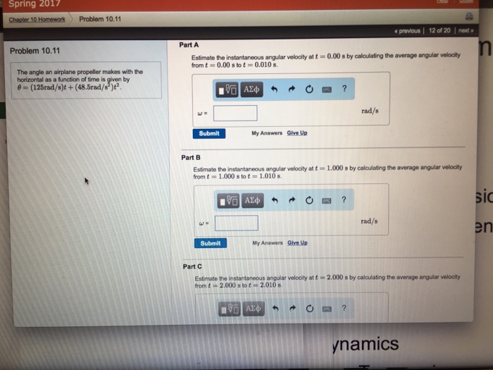 Solved Spring Predict Calculate Problem 10.59 Predict | Chegg.com