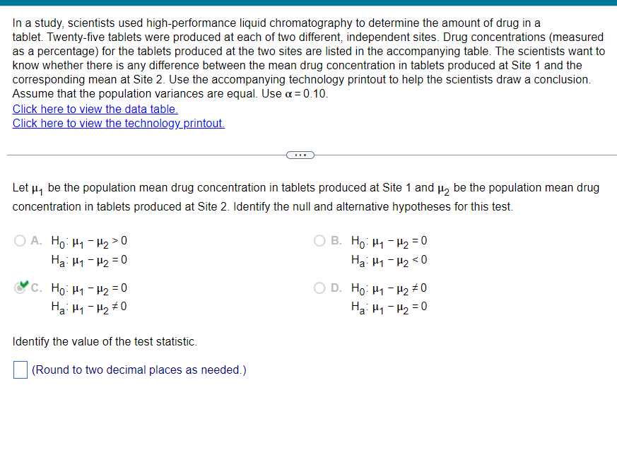 Solved Data TableIn a study, scientists used | Chegg.com