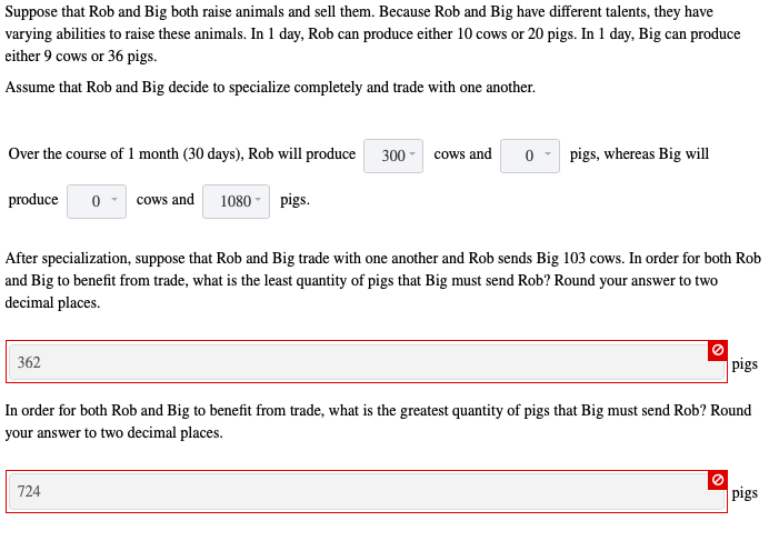 Solved Suppose that Rob and Big both raise animals and sell | Chegg.com Solved Suppose that Rob and Big both raise animals and sell | Chegg.com
