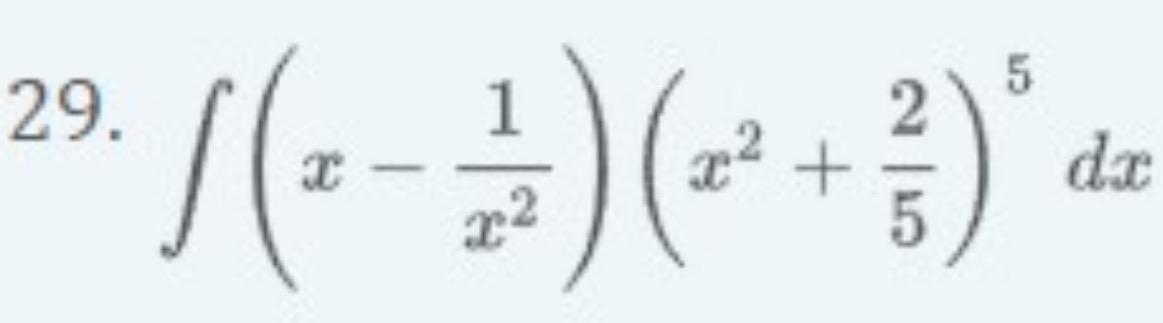 Solved 1 29. |(- -)(-+)'d 3 T 2 + 5 22 | Chegg.com