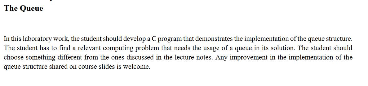 Solved In this laboratory work, the student should develop a | Chegg.com