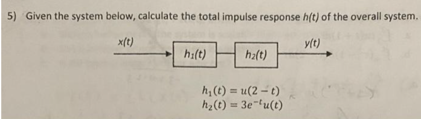 Solved 5) Given the system below, calculate the total | Chegg.com