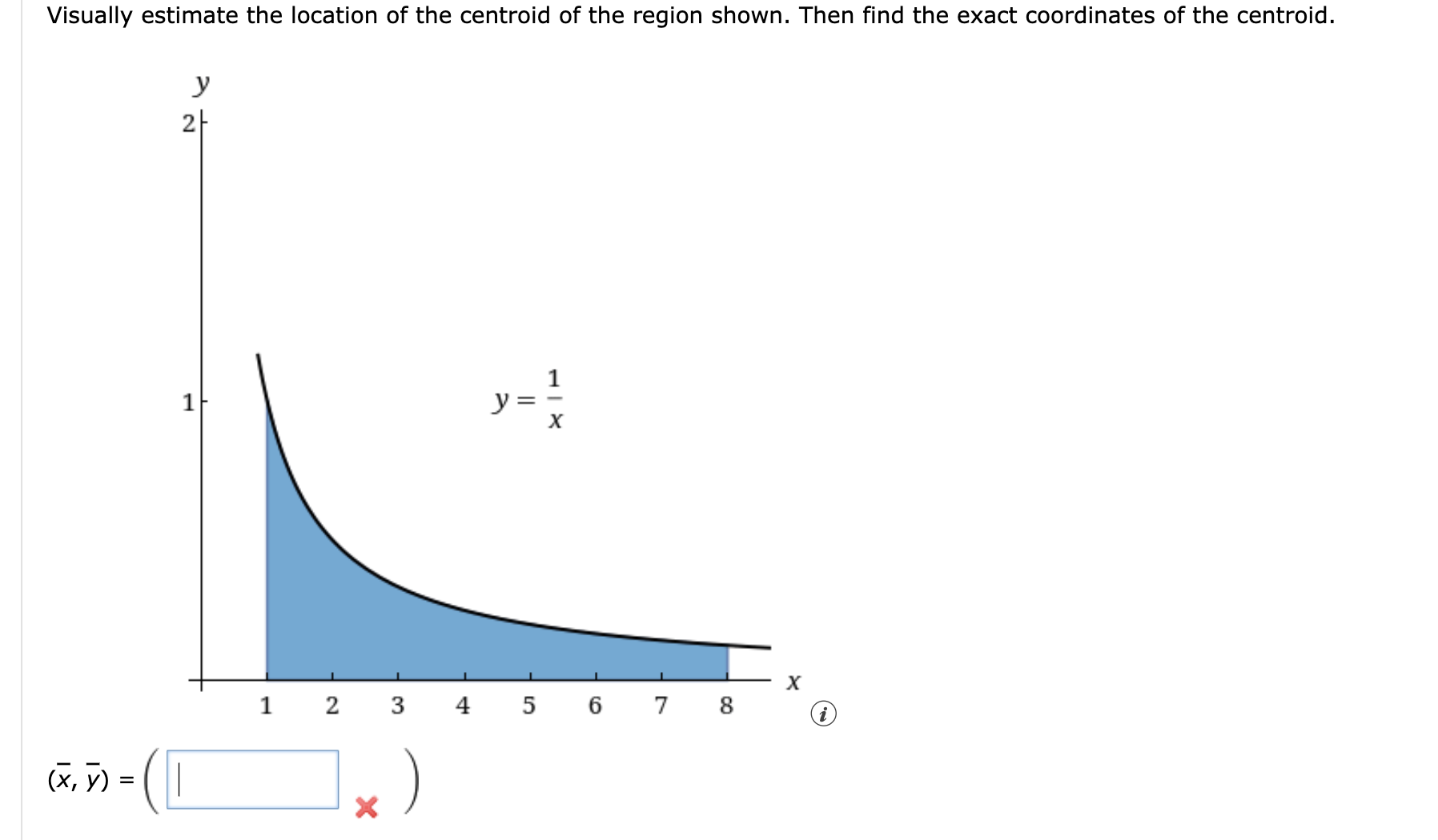 Solved Visually estimate the location of the centroid of the | Chegg.com