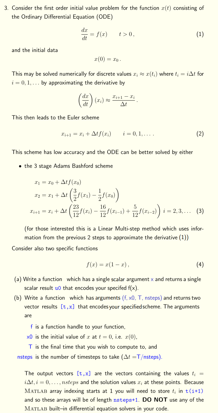 Solved Consider the first order initial value problem for | Chegg.com