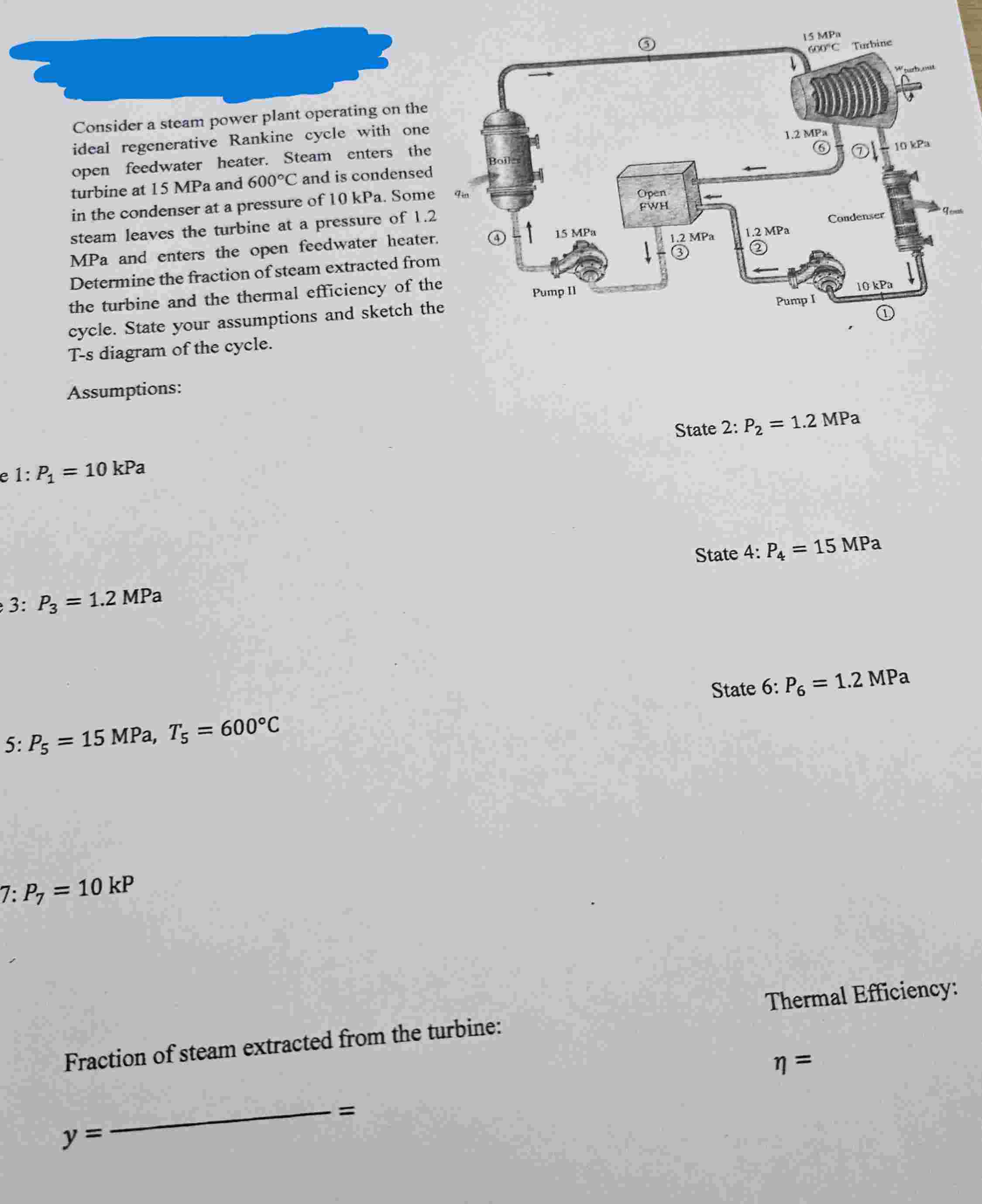 Solved Consider a steam power plant operating on ﻿theideal | Chegg.com