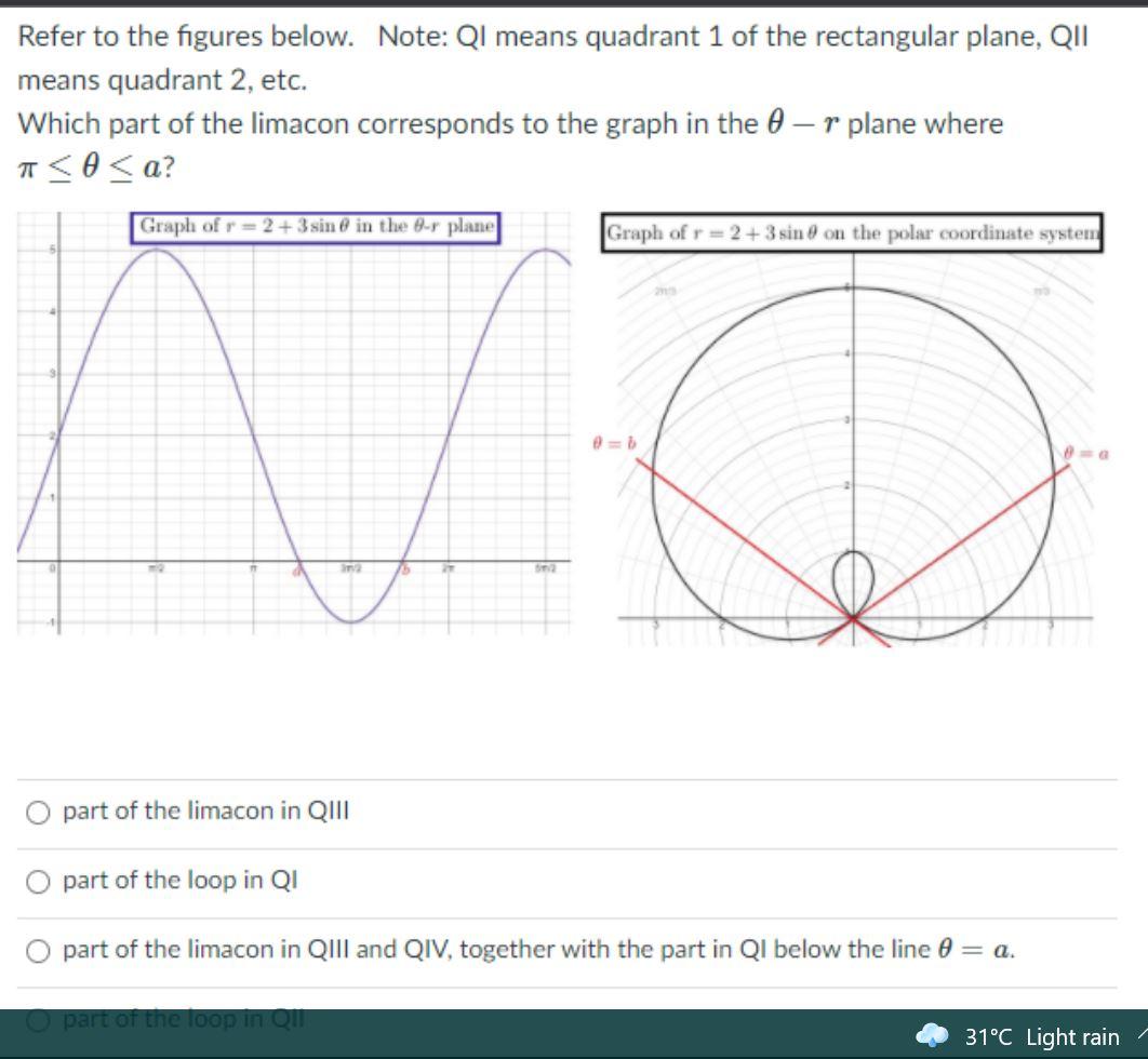 Solved Refer to the figures below. Note: QI means quadrant 1 | Chegg.com