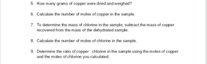 Solved Mass of crucible and hydrated sample-24.637g Mass of | Chegg.com