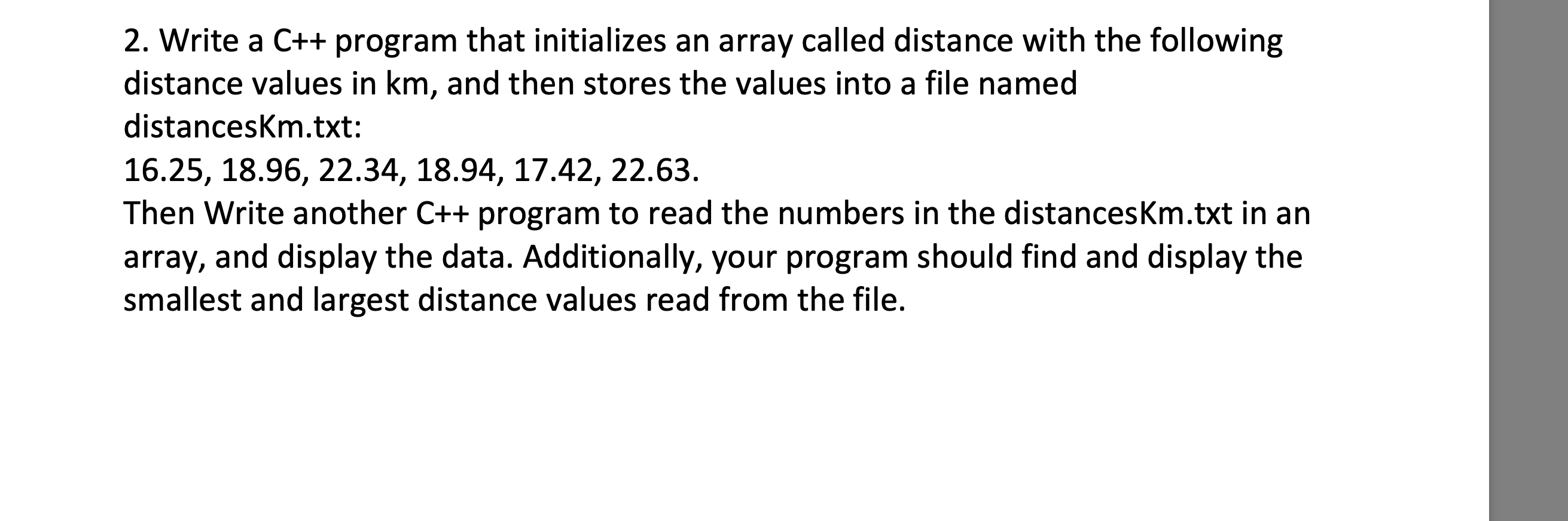 Solved 2 Write A C Program That Initializes An Array