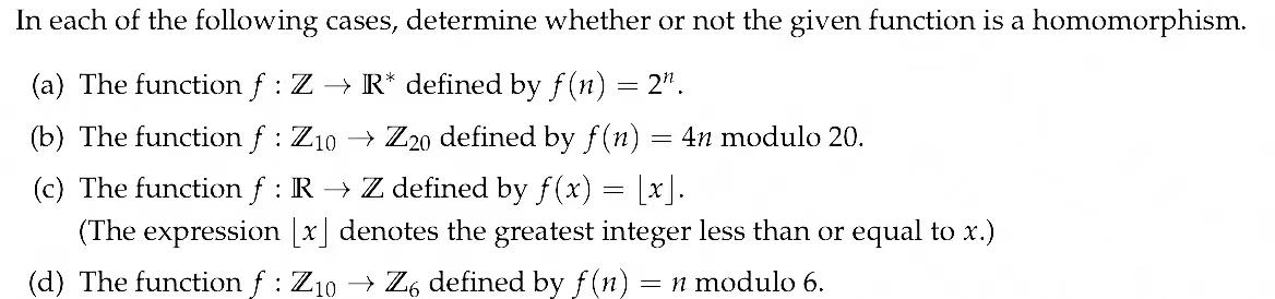 Solved In each of the following cases, determine whether or | Chegg.com