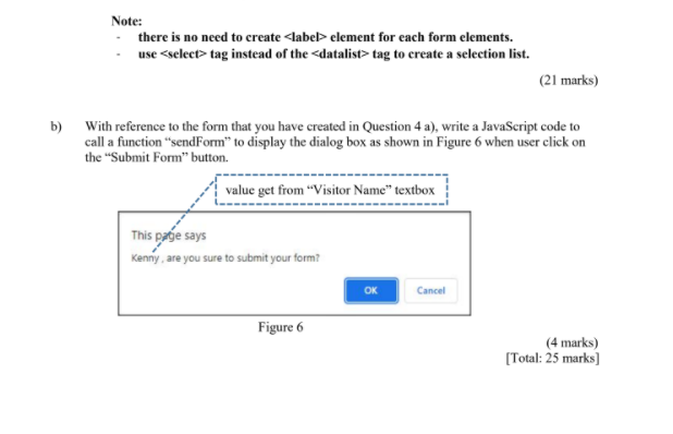 Solved Question 4 Open with Google Docs a) Write HTML code | Chegg.com
