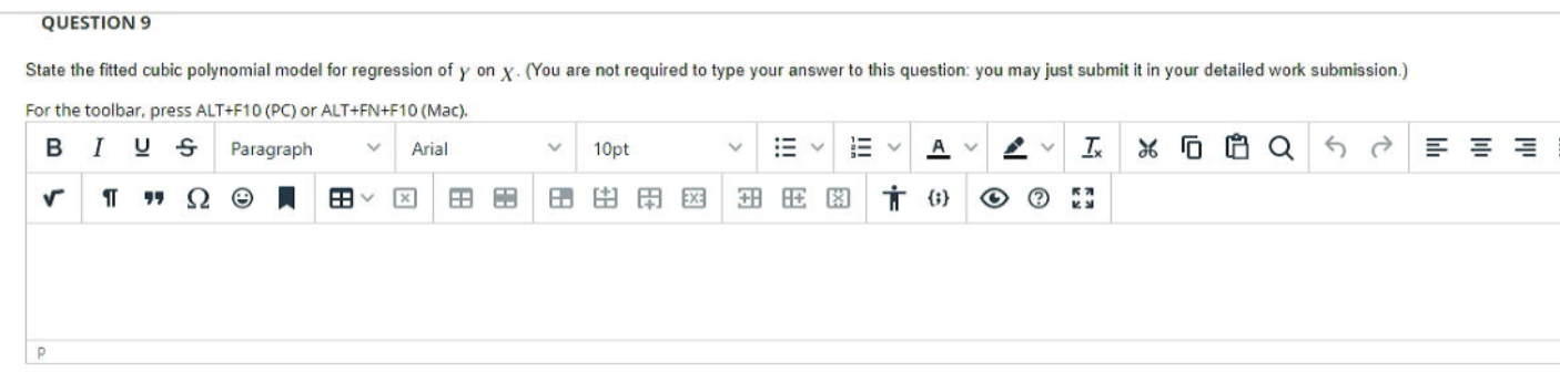 tabulated values to answer Questions 8-10. Regression | Chegg.com