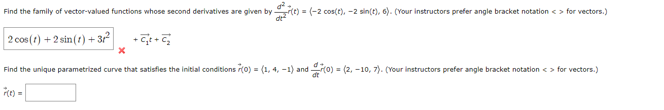 Solved Find the family of vector-valued functions whose | Chegg.com
